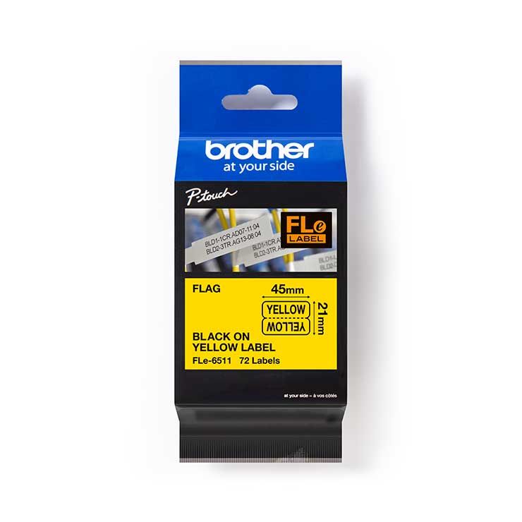 Brother FLe P-touch Genuine Flag Label Tapes (Die cut) 原廠標籤帶(電線索引標籤 ...
